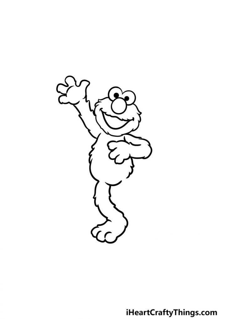 Elmo Drawing - How To Draw Elmo Step By Step