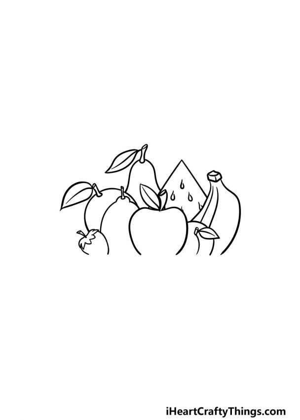 Fruits Drawing - How To Draw Fruits Step By Step