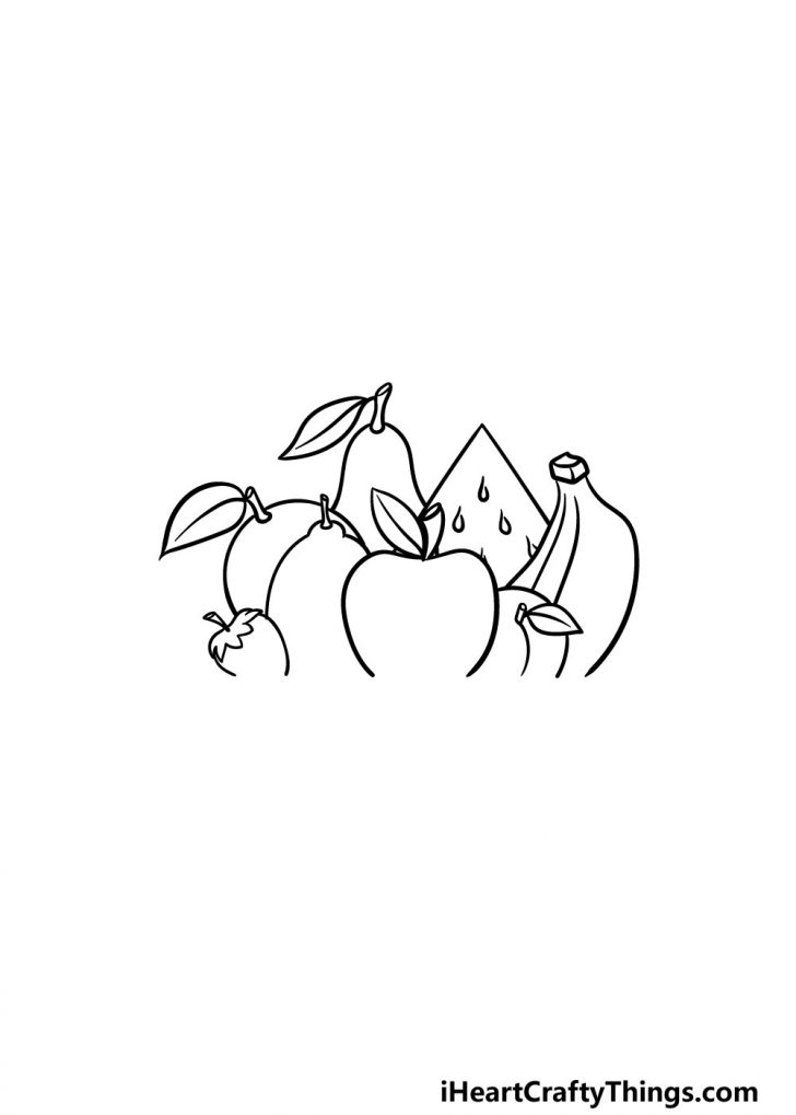Fruits Drawing - How To Draw Fruits Step By Step