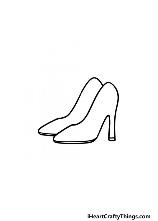 High Heels Drawing - How To Draw High Heels Step By Step