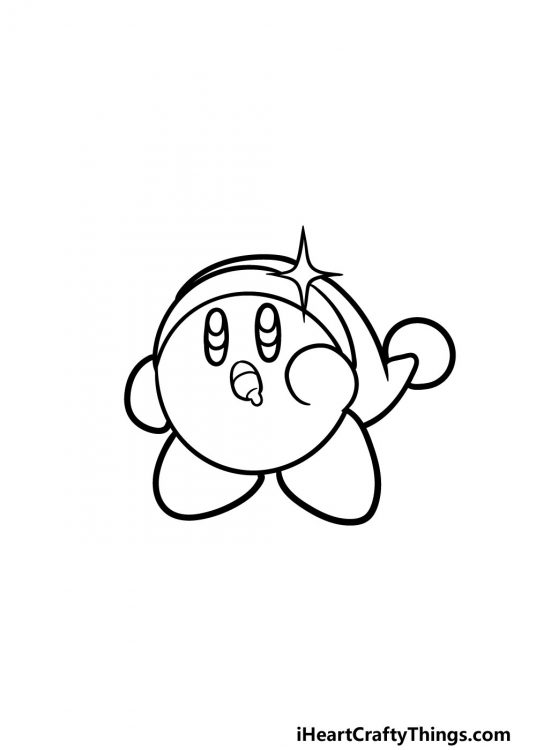Kirby Drawing - How To Draw Kirby Step By Step