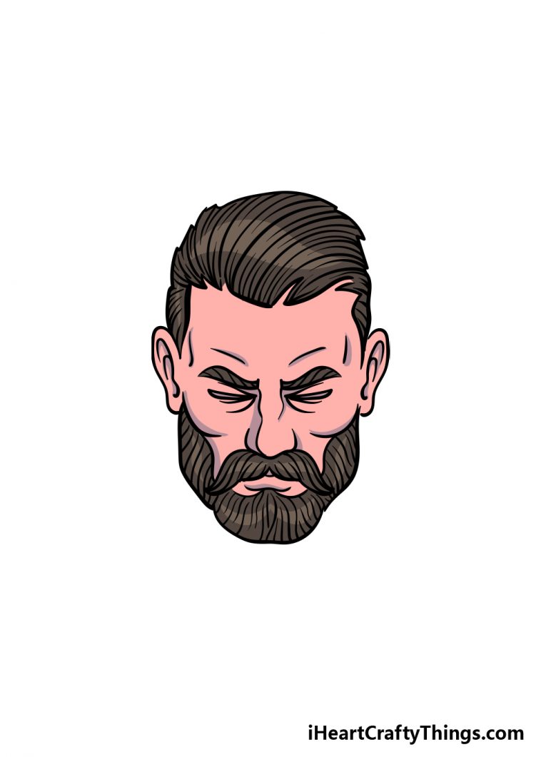 Beard Drawing - How To Draw A Beard Step By Step