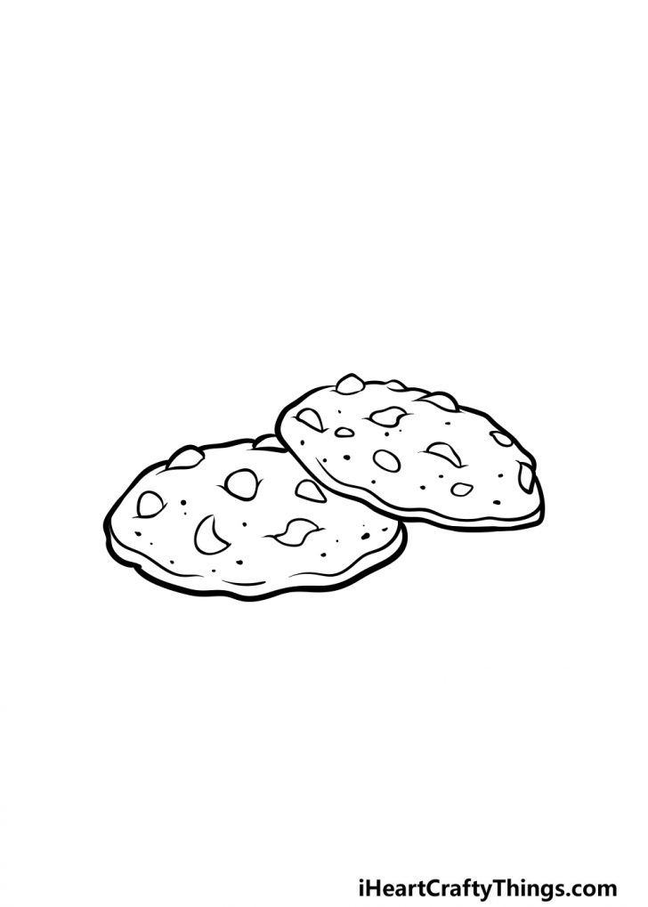 Cookie Drawing - How To Draw A Cookie Step By Step