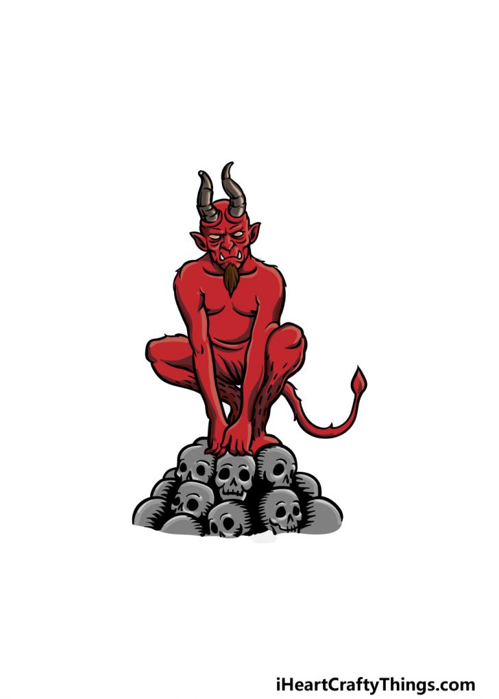 Demon Drawing - How To Draw A Demon Step By Step