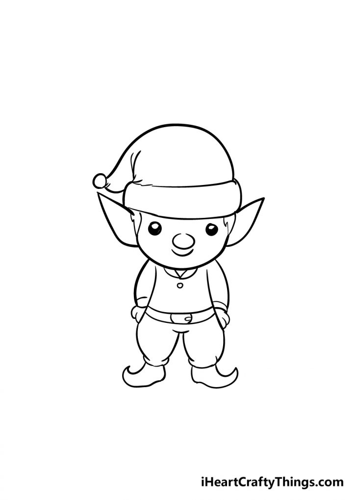 Elf Drawing - How To Draw An Elf Step By Step