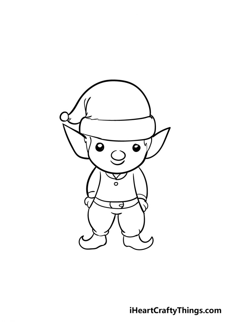 Elf Drawing - How To Draw An Elf Step By Step
