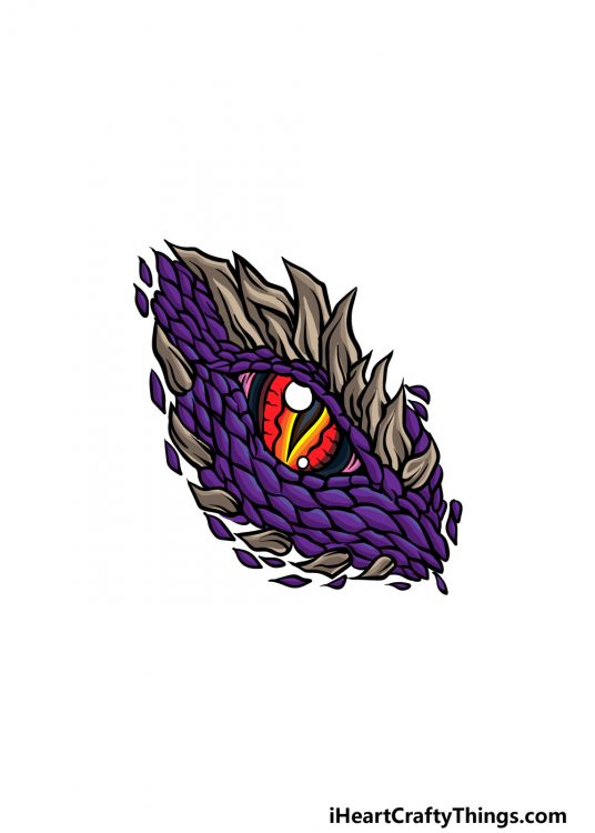 Dragon Eye Drawing - How To Draw A Dragon Eye Step By Step