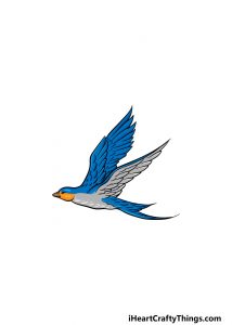 Flying Bird Drawing - How To Draw A Flying Bird Step By Step