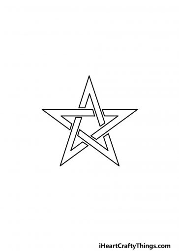 Pentagram Drawing - How To Draw A Pentagram Step By Step