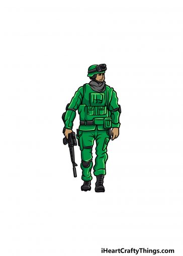 Soldier Drawing - How To Draw A Soldier Step By Step