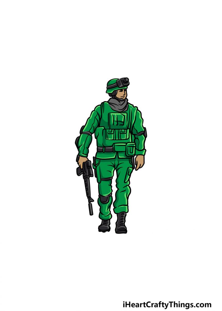 How to Draw a Army Man Easy - Thomas Mycou1954