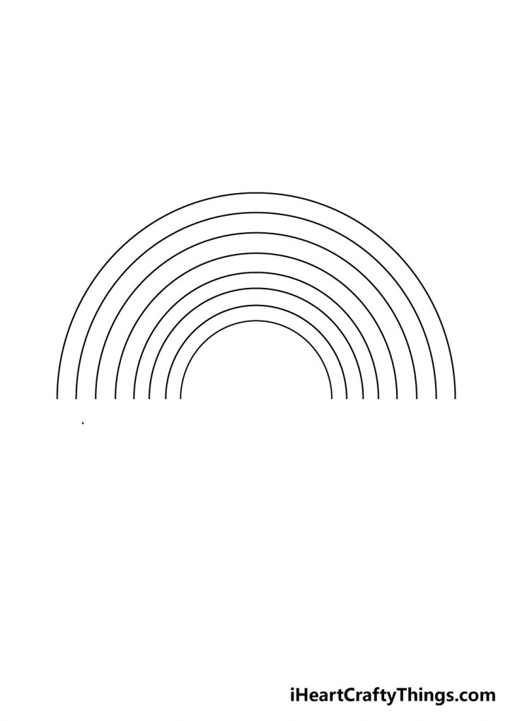Rainbow Drawing - How To Draw A Rainbow Step By Step