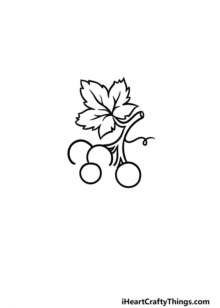 Grapes Drawing - How To Draw Grapes Step By Step