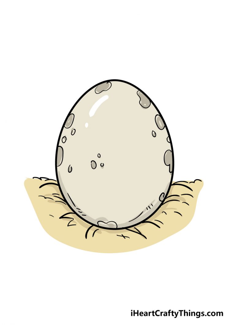 Egg Drawing - How To Draw An Egg Step By Step