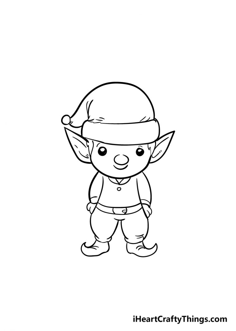 Elf Drawing - How To Draw An Elf Step By Step