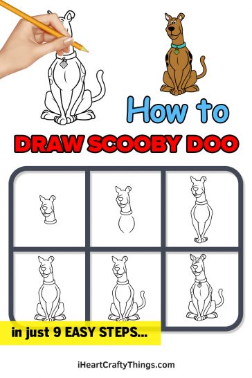 Scooby-Doo Drawing - How To Draw Scooby-Doo Step By Step