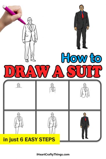 Suit Drawing - How To Draw A Suit Step By Step