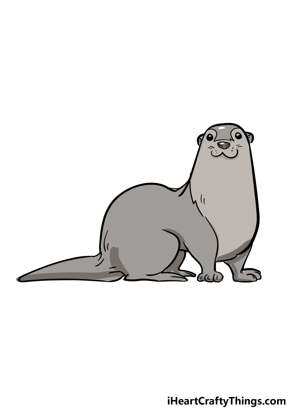 Otter Drawing - How To Draw An Otter Step By Step