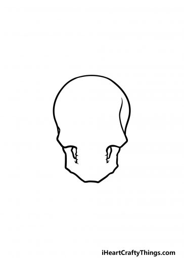 Skeleton Head Drawing - How To Draw A Skeleton Head Step By Step