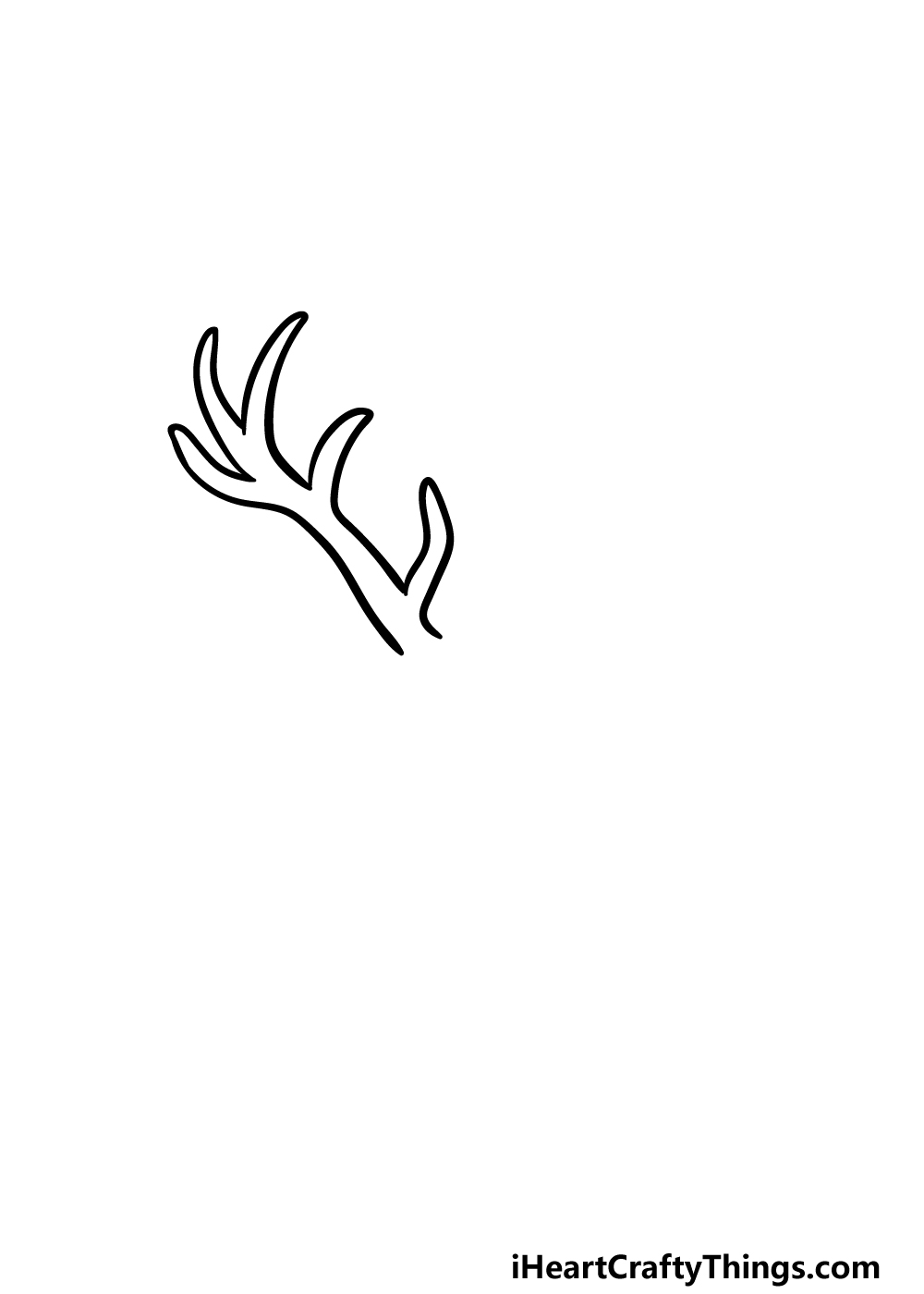 How To Draw Deer Antlers Step By Step