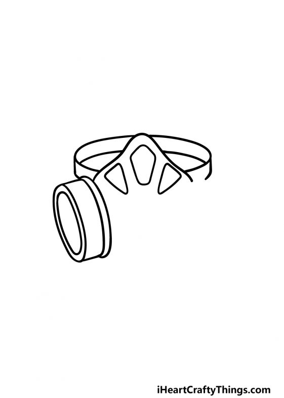 Gas Mask Drawing - How To Draw A Gas Mask Step By Step