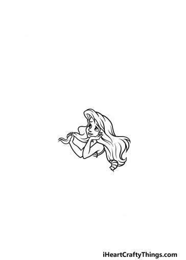 Ariel Drawing - How To Draw Ariel Step By Step