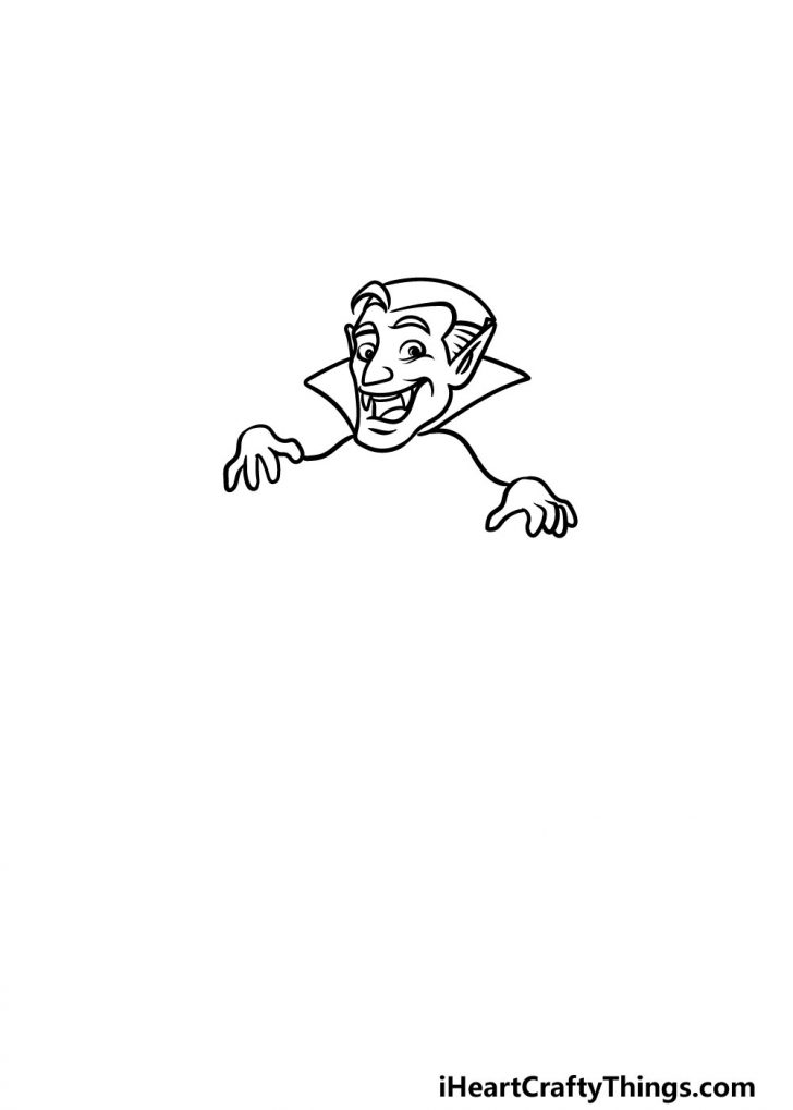 Vampire Drawing - How To Draw A Vampire Step By Step