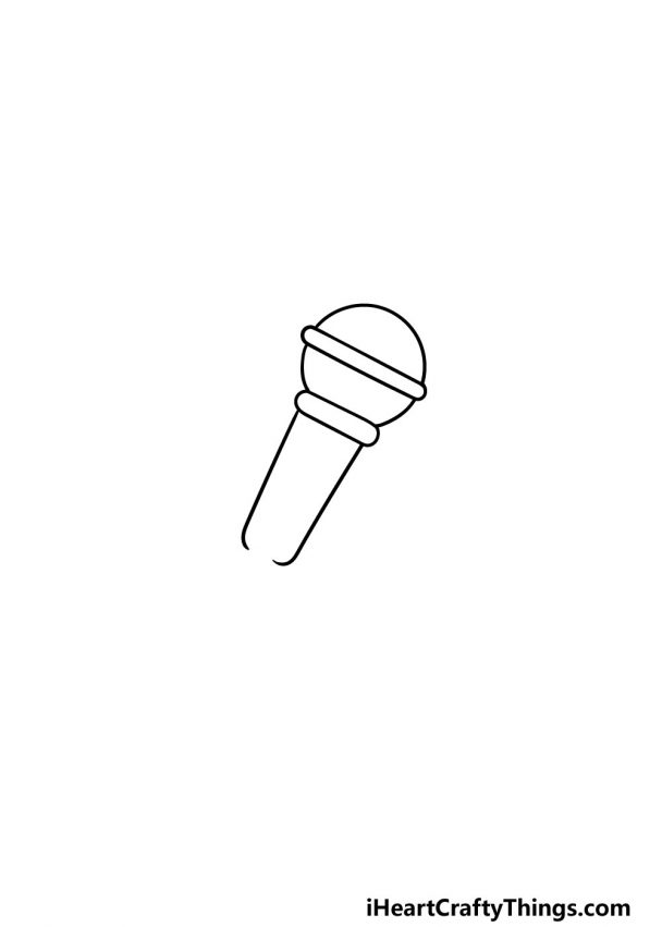 Microphone Drawing - How To Draw A Microphone Step By Step