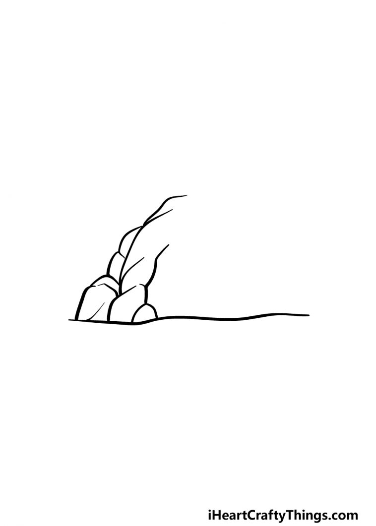 Cave Drawing - How To Draw A Cave Step By Step