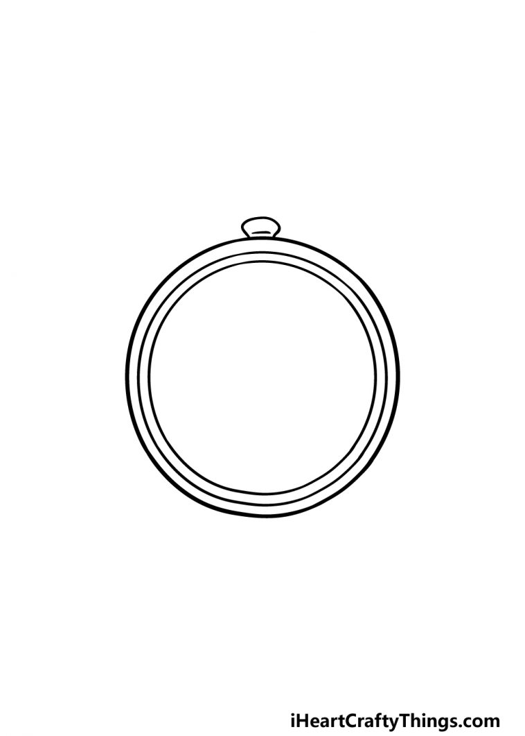 Compass Drawing - How To Draw A Compass Step By Step