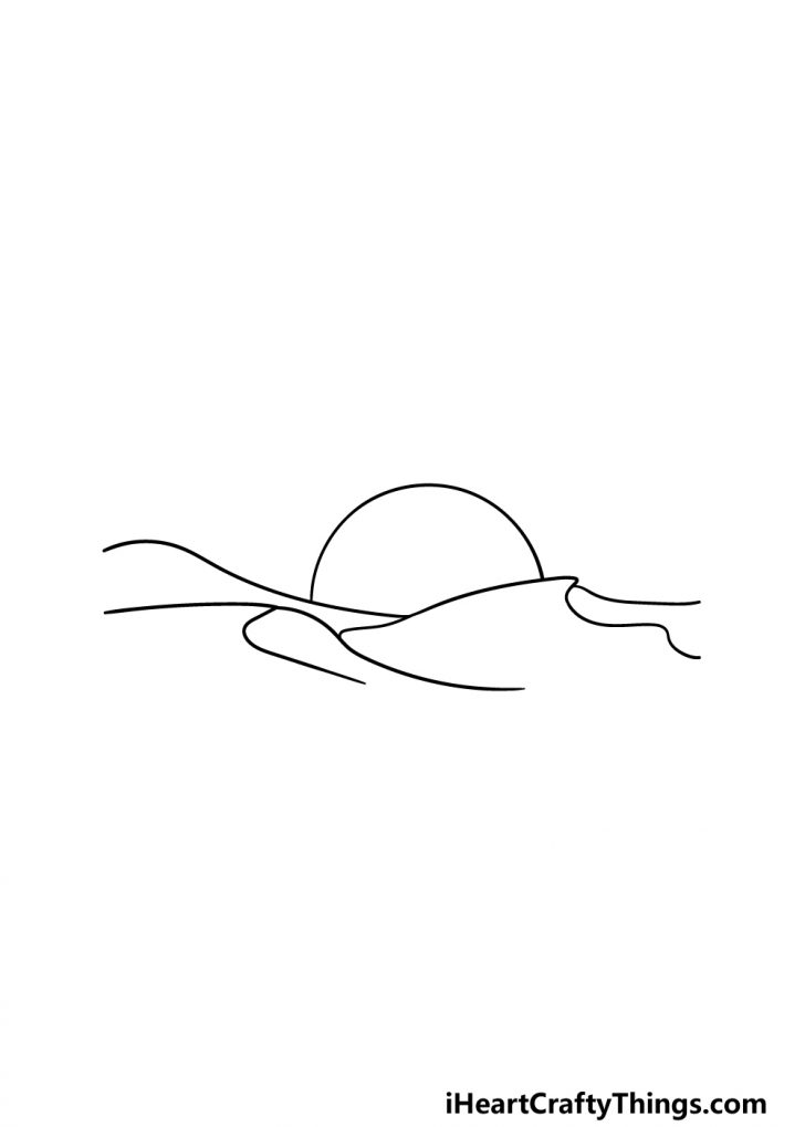 Desert Drawing - How To Draw A Desert Step By Step