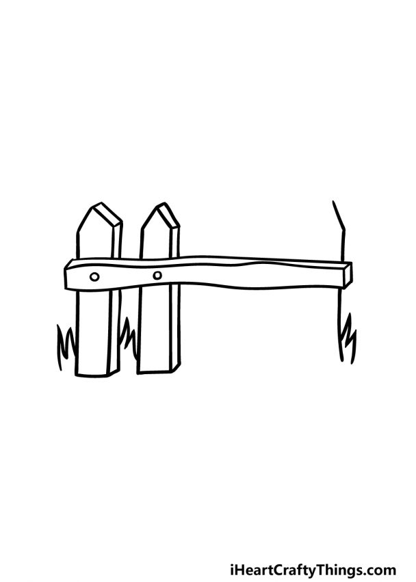 Fence Drawing - How To Draw A Fence Step By Step