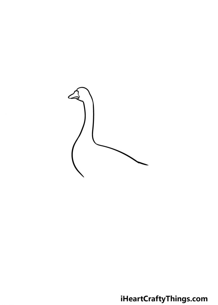 Goose Drawing - How To Draw A Goose Step By Step