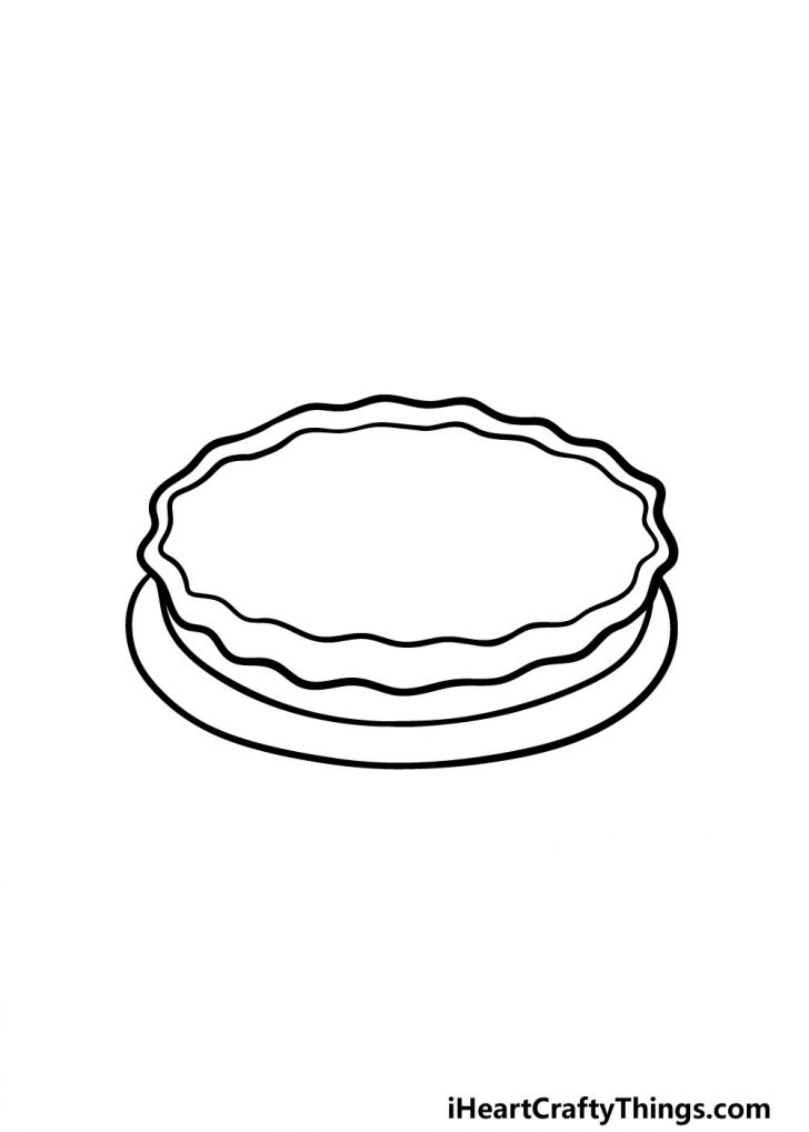 Pie Drawing - How To Draw A Pie Step By Step
