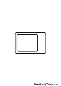 TV Drawing - How To Draw A TV Step By Step