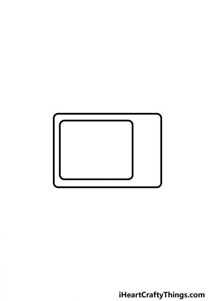 TV Drawing - How To Draw A TV Step By Step