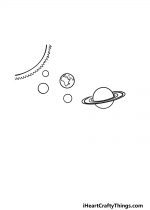 Solar System Drawing - How To Draw The Solar System Step By Step