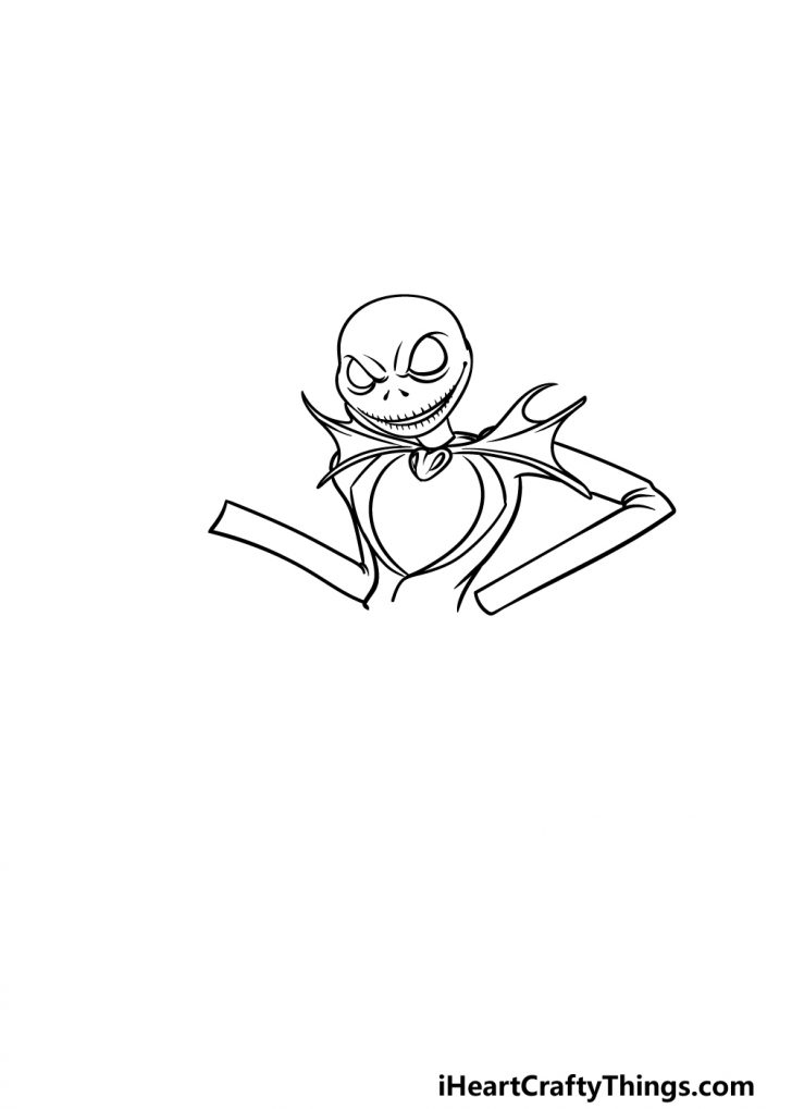 Jack Skellington Drawing - How To Draw Jack Skellington Step By Step