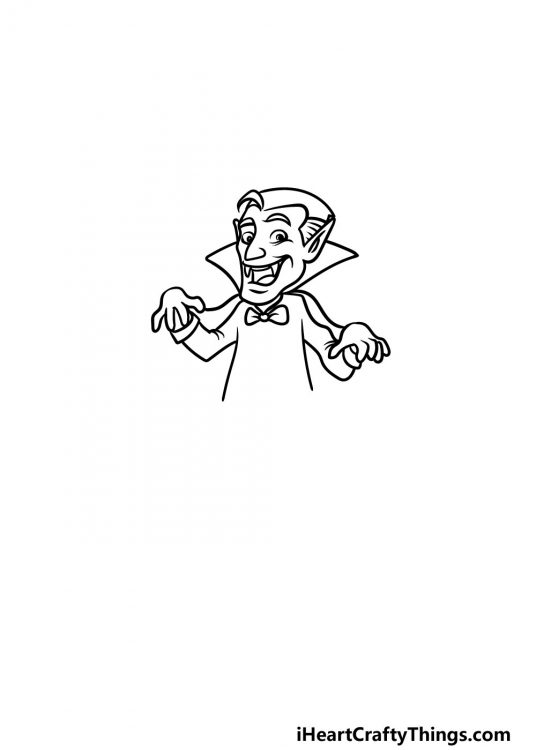 Vampire Drawing - How To Draw A Vampire Step By Step