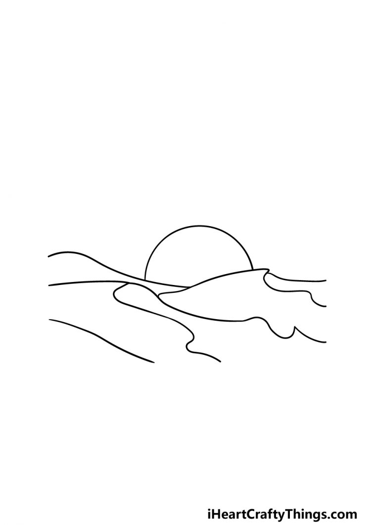 Desert Drawing - How To Draw A Desert Step By Step