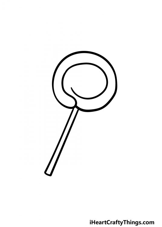 Lollipop Drawing - How To Draw A Lollipop Step By Step