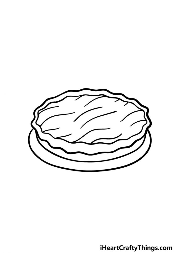 Pie Drawing - How To Draw A Pie Step By Step
