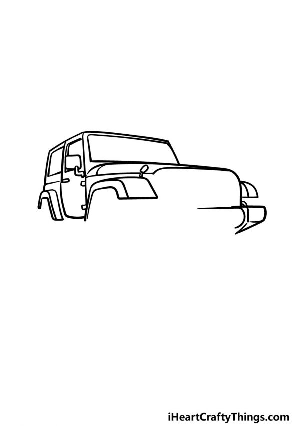 Jeep Drawing - How To Draw A Jeep Step By Step