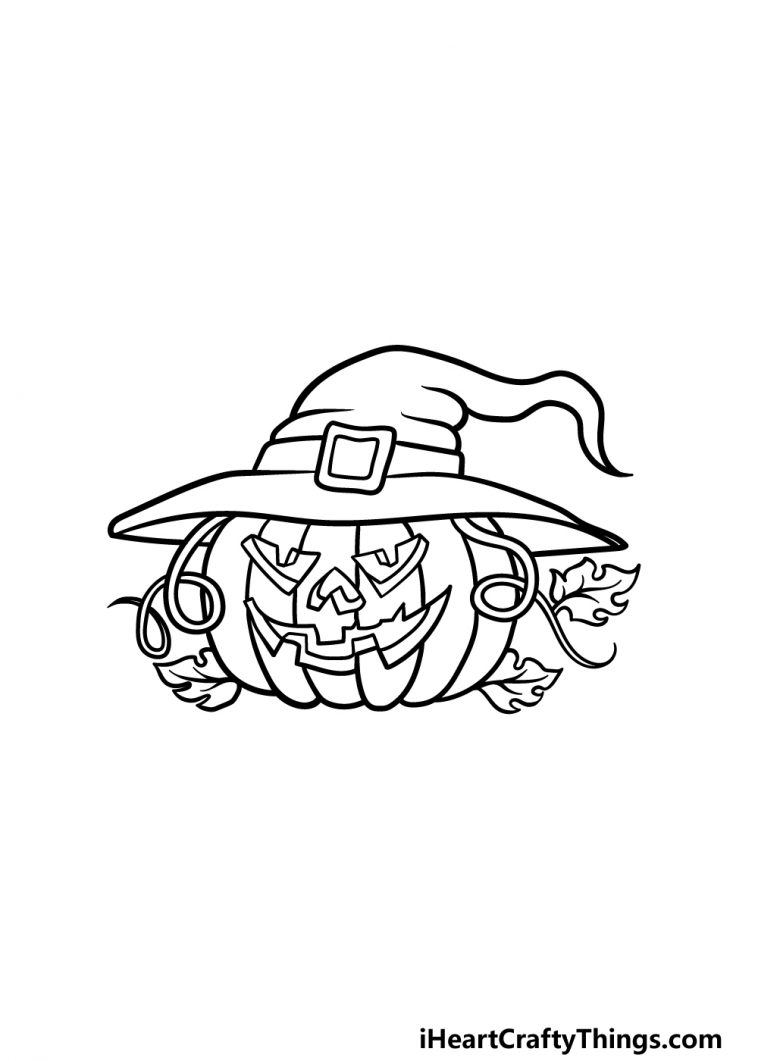 Halloween Drawing - How To Draw Halloween Step By Step