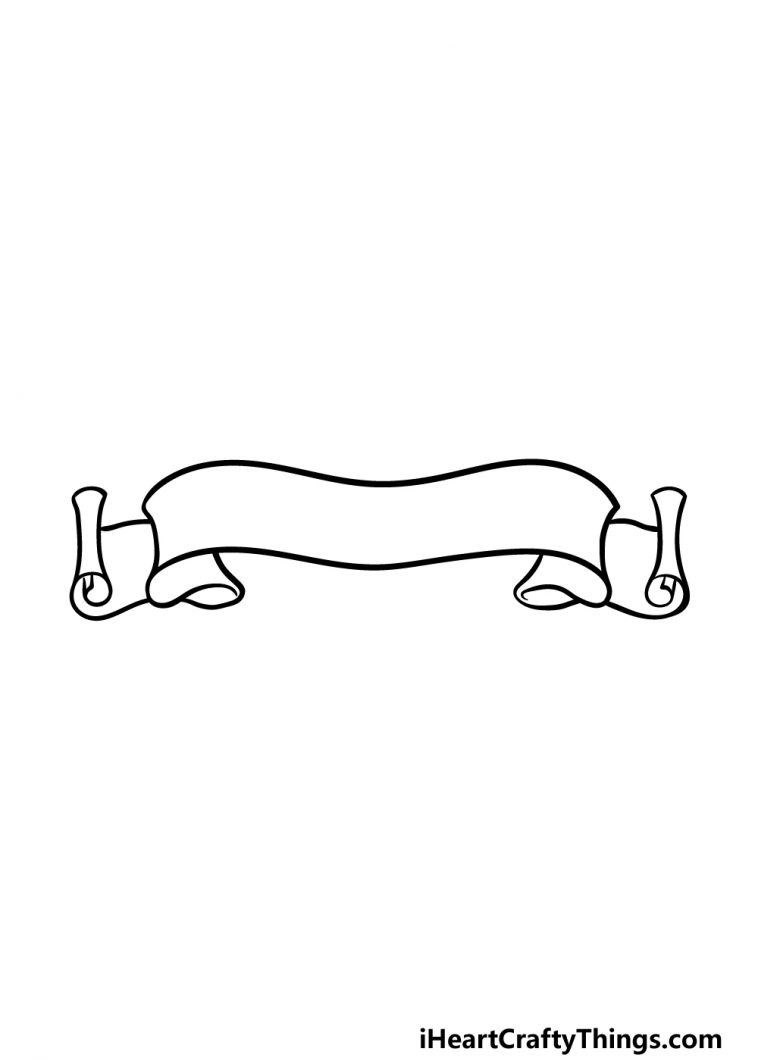 Banner Drawing - How To Draw A Banner Step By Step