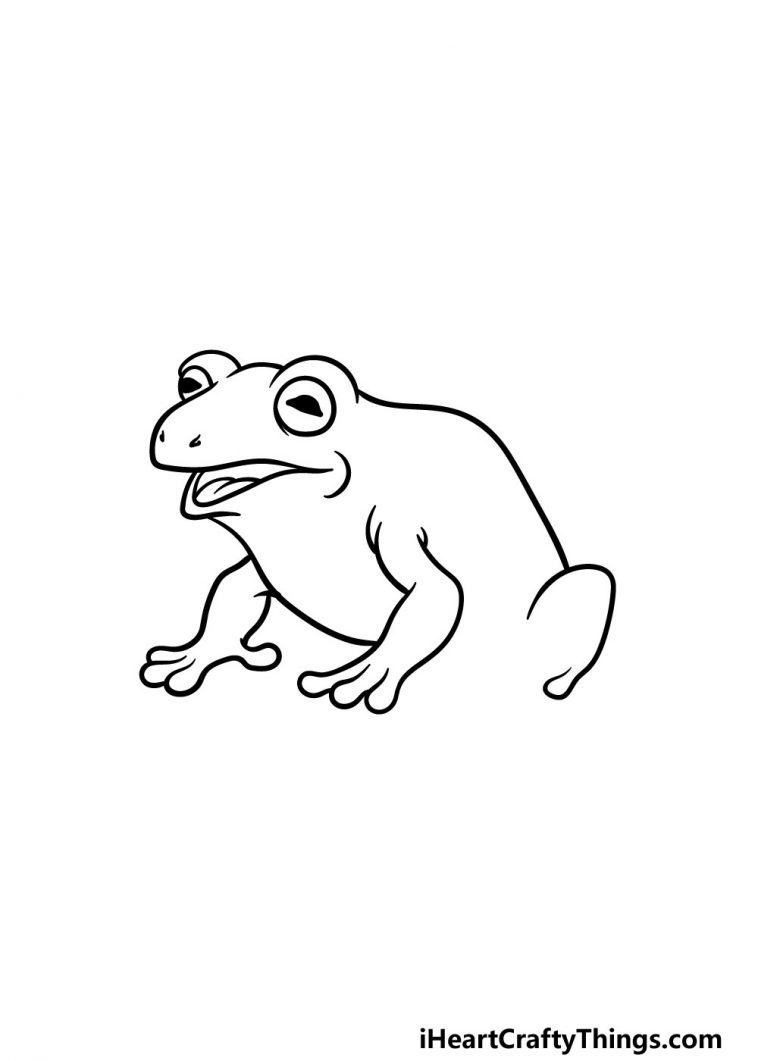 Toad Drawing - How To Draw A Toad Step By Step