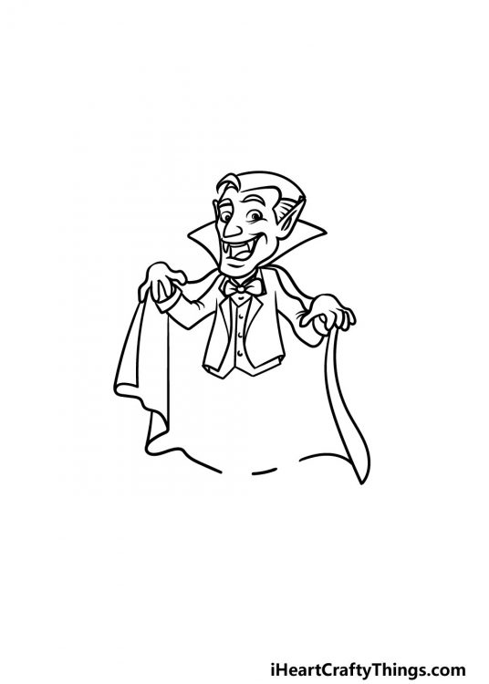 Vampire Drawing - How To Draw A Vampire Step By Step