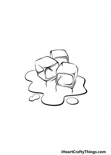 Ice Drawing - How To Draw Ice Step By Step