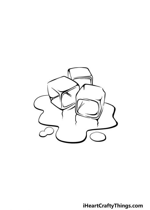 Ice Drawing - How To Draw Ice Step By Step