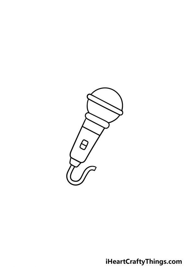 Microphone Drawing - How To Draw A Microphone Step By Step